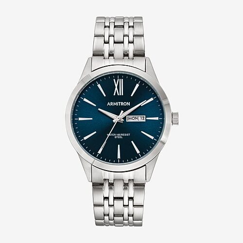 Click here for Armitron Mens Silver Tone Stainless Steel Bracelet... prices