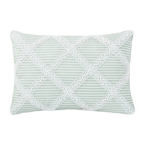 Click here for Royal Court Rialto Sage Rectangular Throw Pillow... prices