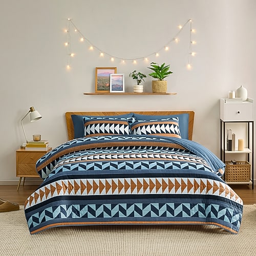 Click here for Bearpaw Owen Reversible Quilt Set  One Size  Blue prices