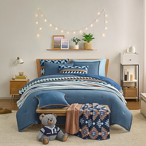Click here for Bearpaw Layton Plush Reversible Comforter Set  One... prices