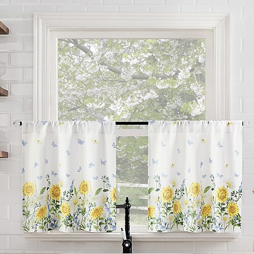 Click here for No 918 Spring Meadow 2-pc. Rod Pocket Window Tier... prices