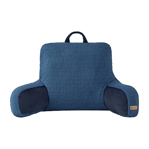 Click here for Bearpaw Erin Sherpa Bed Rest Pillow  One Size  Blu... prices
