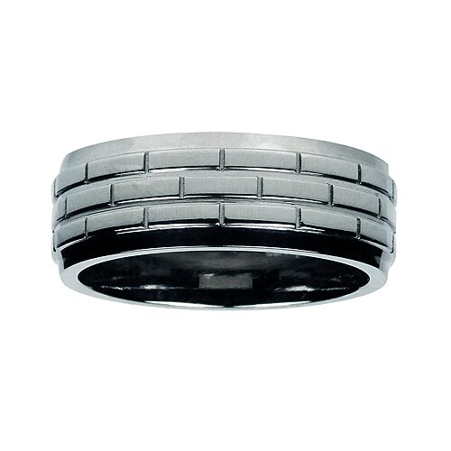 Click here for Mens 8mm Titanium Wedding Band  12  White prices