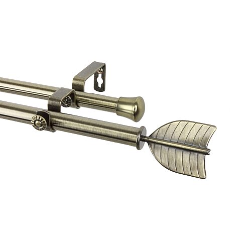 Click here for Rod Desyne Quill Double Curtain Rod  One Size  Yel... prices