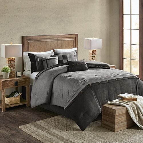 Click here for Madison Park Boone Microsuede 7-Pc. Comforter Set... prices