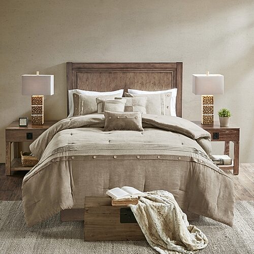 Click here for Madison Park Boone Microsuede 7-Pc. Comforter Set... prices