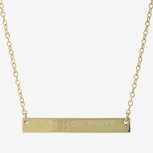 Click here for Silver Treasures Womens 14K Gold Over Silver Bar 1... prices