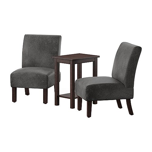 Click here for Furniture of America 3-pc. Upholstered Slipper Cha... prices