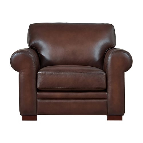 Click here for Brookfield 44 Top Grain Leather Chair - Caramel Br... prices