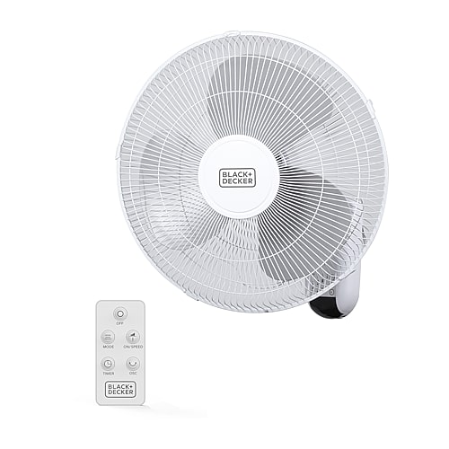 Click here for Black+Decker 16" Wall Fan with Remote Control... prices