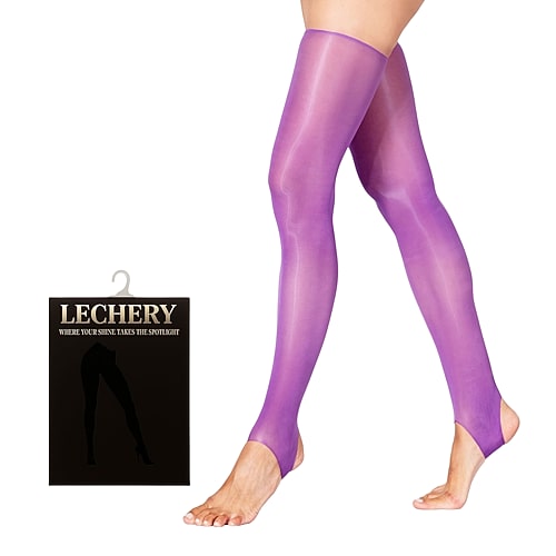 Click here for LECHERY Lustrous Silky Shiny Stirrup Thigh Highs 1... prices