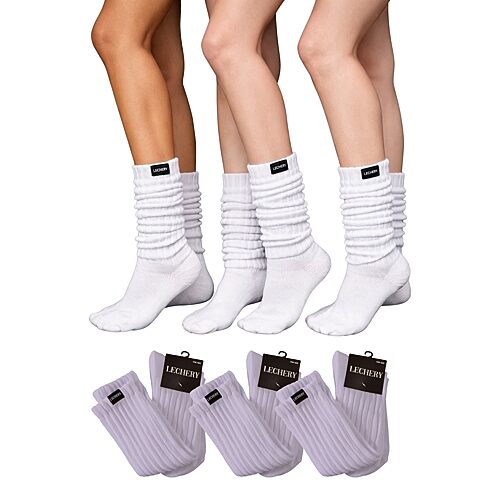 Click here for LECHERY 3 Pairs Of Scrunch Socks Womens Multi-Pack... prices
