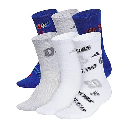 Click here for adidas Cushioned Boys 6 Pair Crew Socks  Medium (1... prices
