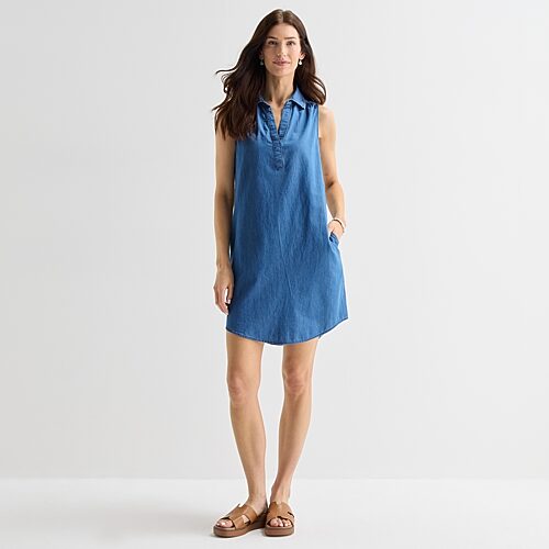 Click here for St. Johns Bay Womens Tall Sleeveless Floral Shirt... prices