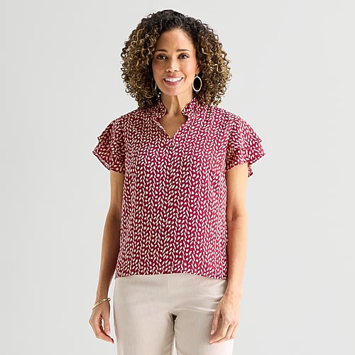 Click here for Liz Claiborne Womens Split Crew Neck Short Sleeve... prices