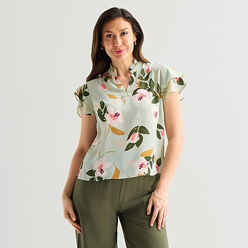 Click here for Liz Claiborne Womens Split Crew Neck Short Sleeve... prices