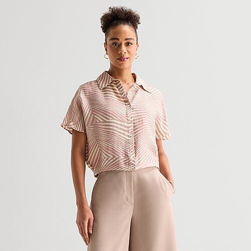 Click here for Worthington Womens Dolman Short Sleeve Regular Fit... prices