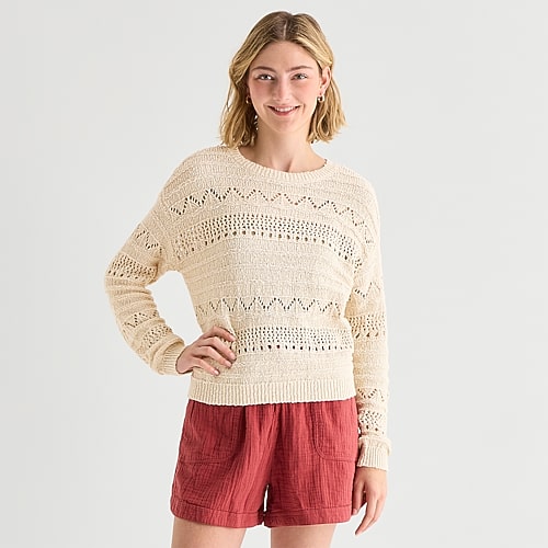 Click here for A.N.A Womens Crew Neck Long Sleeve Pullover Sweate... prices