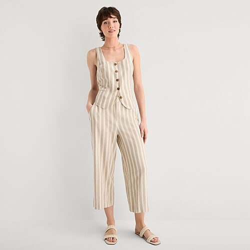 Click here for a.n.a Womens Wide Leg High Rise Cropped Pant  X-la... prices