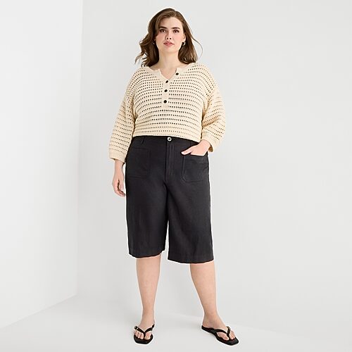 Click here for a.n.a Womens Plus Culotte Pant  22w  Black prices