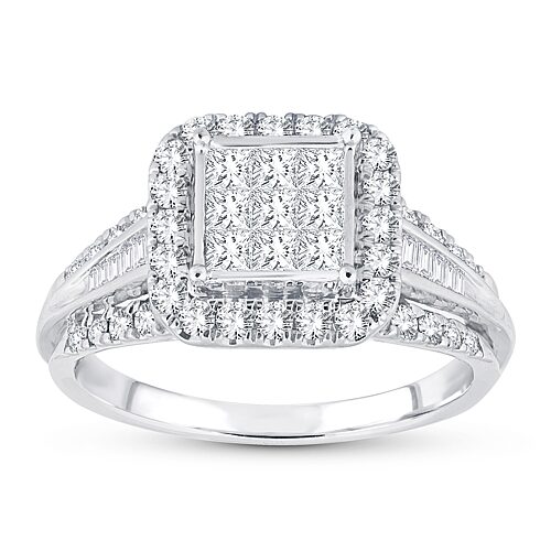 Click here for Womens 1 CT. T.W. Natural White Diamond 10K Gold C... prices