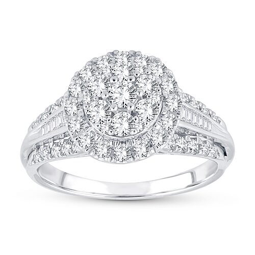 Click here for Womens 1 CT. T.W. Natural White Diamond 10K Gold R... prices