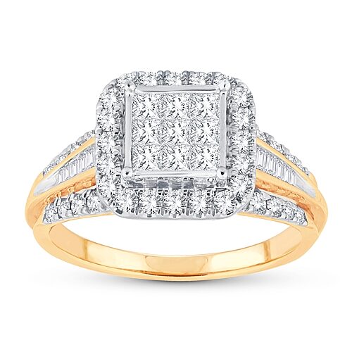 Click here for Womens 1 CT. T.W. Natural White Diamond 10K Gold C... prices