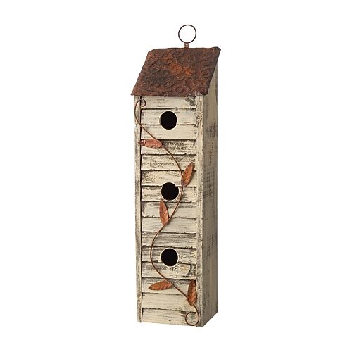 Click here for Glitzhome 18in Distressed Solid Wood Bird House  O... prices