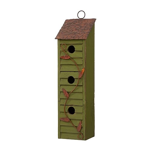 Click here for Glitzhome 18in Distressed Solid Wood Bird House  O... prices