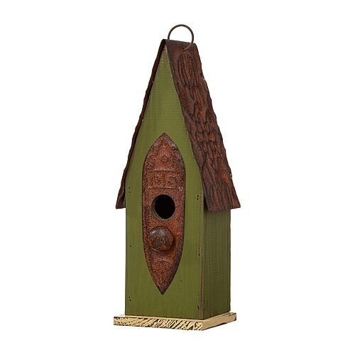 Click here for Glitzhome 13.25in Distressed Solid Wood Bird House... prices