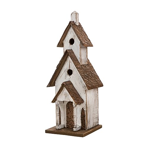 Click here for Glitzhome 23.5in Extra Large Wood White Bird House... prices