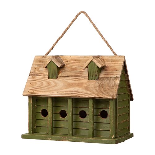 Click here for Glitzhome 14.25in Distressed Solid Wood Bird House... prices