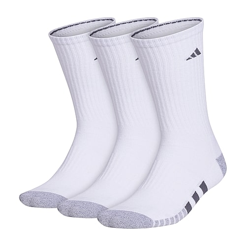 Click here for adidas Cushioned Mens 3 Pair Crew Socks  10-13  Wh... prices