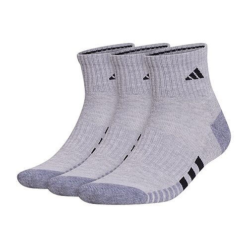 Click here for adidas Cushioned Mens 3 Pair Quarter Ankle Socks... prices