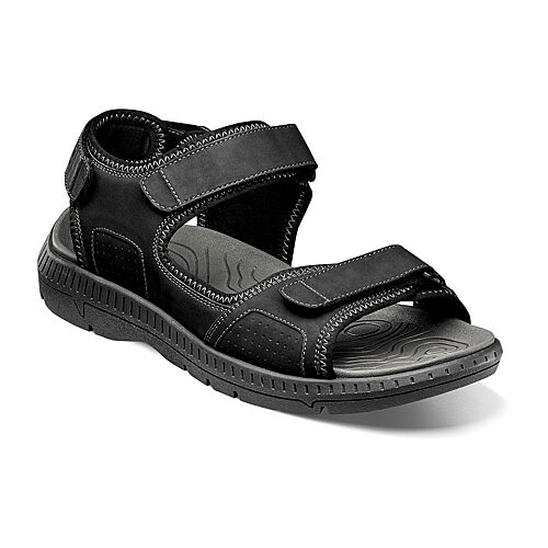 Click here for Nunn Bush Mens Laguna Strap Sandals  13 Wide  Blac... prices