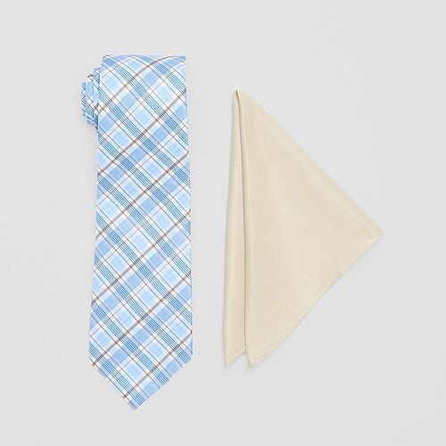 Click here for Shaquille ONeal XLG Plaid Tie Set  One Size  Blue prices