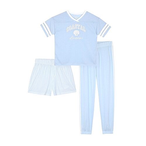 Click here for Sleep On It Little & Big Kid Girls V-Neck Short Sl... prices