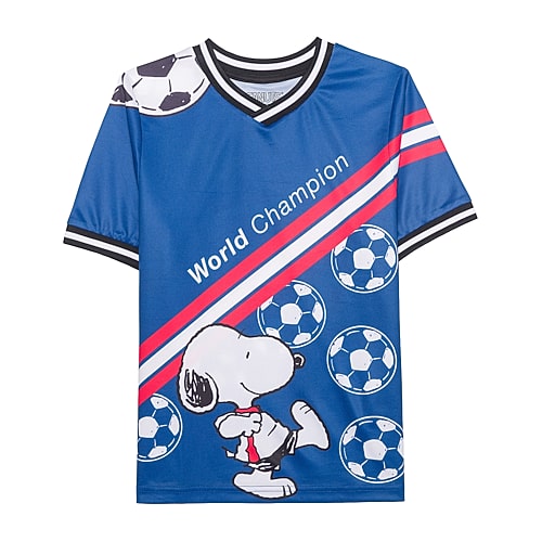 Click here for Little & Big Kid Boys V Neck Snoopy Short Sleeve J... prices