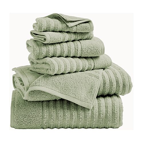 Click here for Linery Luxurious Cotton 6 Pc Towel Set  One Size... prices