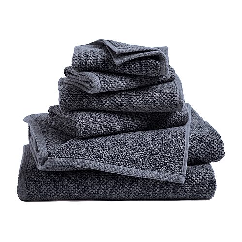 Click here for Linery Cotton Quick-Dry Loop Textured 6 Pc Towel S... prices