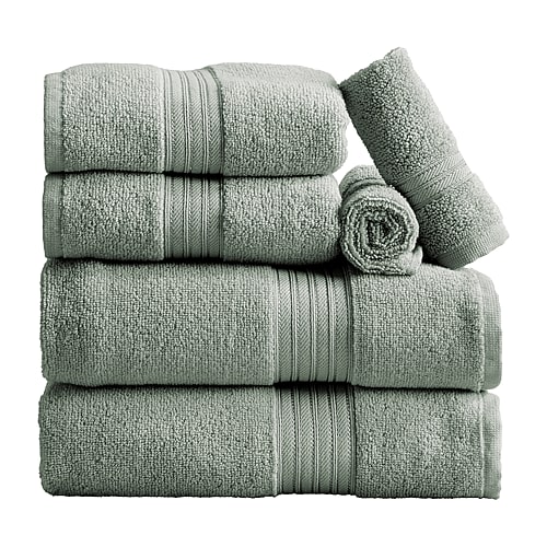 Click here for Linery Cotton Everyday 6 Pc Towel Set  One Size  G... prices