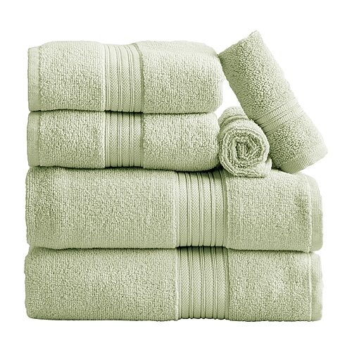 Click here for Linery Cotton Everyday 6 Pc Towel Set  One Size  G... prices