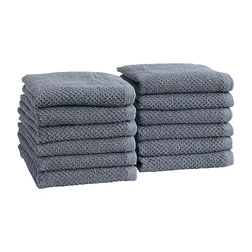Click here for Linery Solid Cotton Textured Quick Dry Washcloth... prices