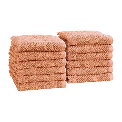 Click here for Linery Solid Cotton Textured Quick Dry Washcloth... prices