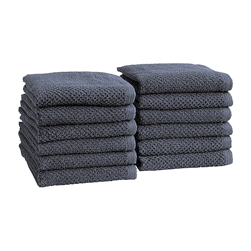 Click here for Linery Solid Cotton Textured Quick Dry Washcloth... prices