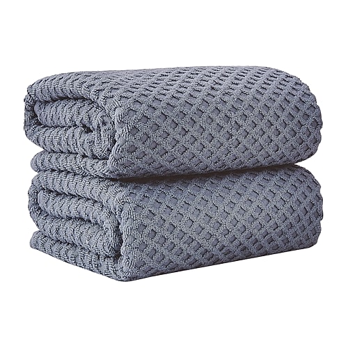 Click here for Linery Solid Cotton Textured Bath Sheet  One Size... prices