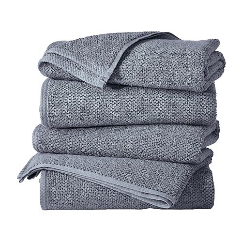 Click here for Linery Cotton Quick-Dry Loop Textured 4 Pc Bath To... prices