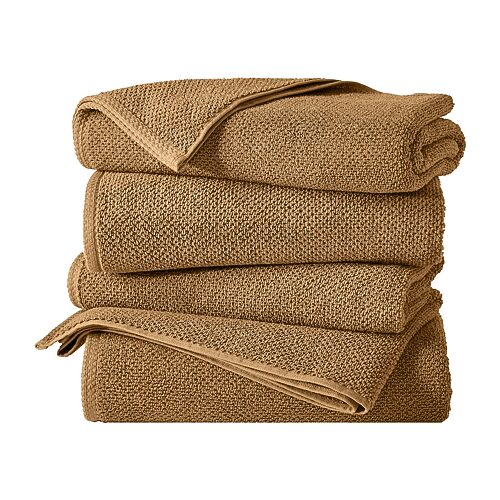 Click here for Linery Cotton Quick-Dry Loop Textured 4 Pc Bath To... prices