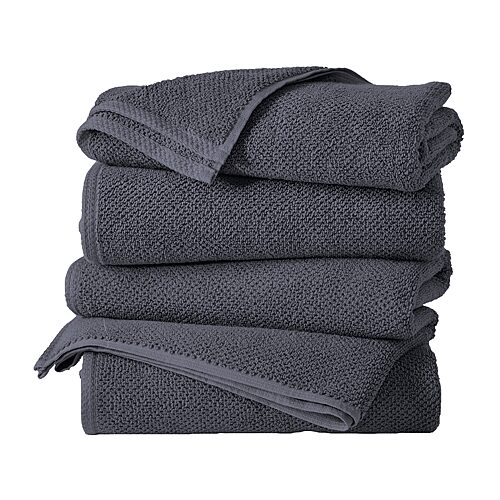 Click here for Linery Cotton Quick-Dry Loop Textured 4 Pc Bath To... prices