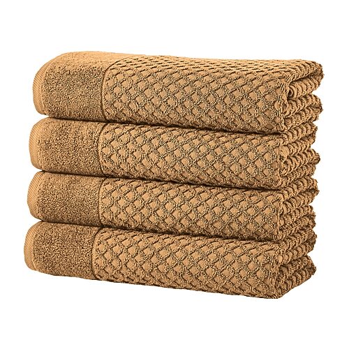 Click here for Linery Cotton Quick-Dry Textured 4 Pc Bath Towels... prices